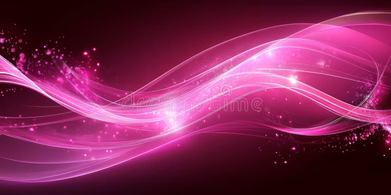Abstract Pink Flowing Waves Background, Line Convergence, Technology ...