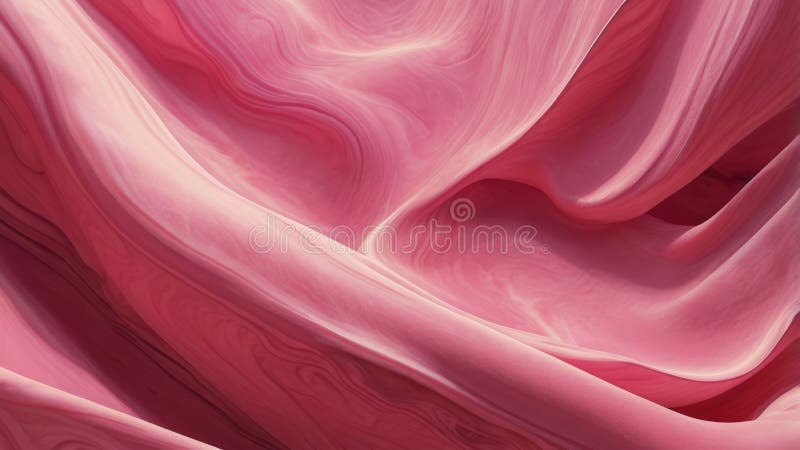 Abstract Pink Fluid Texture with Glowing Waves and Psychedelic Marbled ...