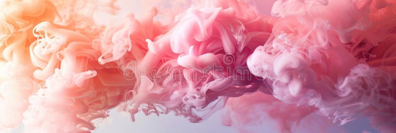 Abstract Pink Fog Smoke Cloud Background Stock Illustration ...