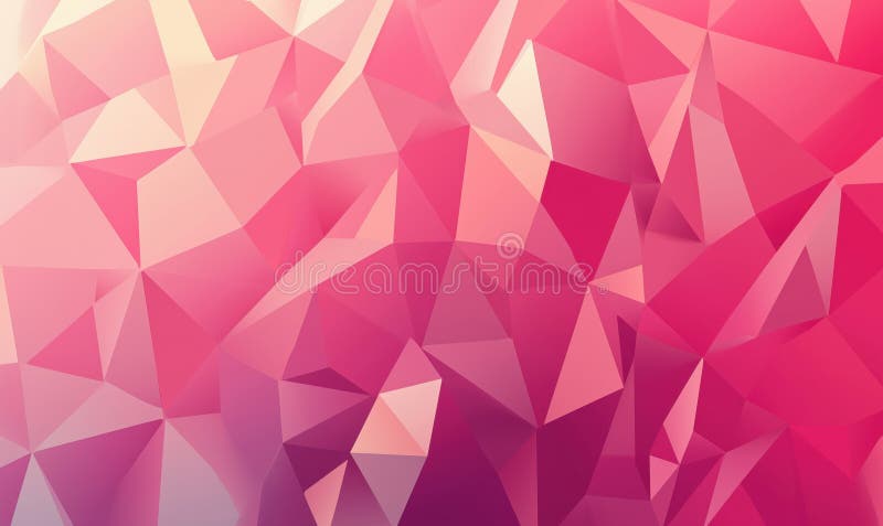 Abstract Pink Geometric Background Triangular Shapes Gradients Stock ...