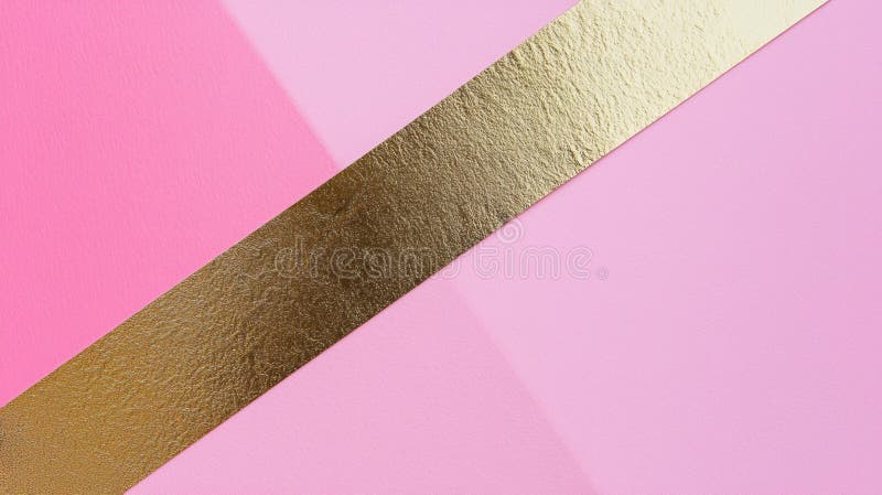 Abstract Pink and Gold Background with Diagonal Striped Design Stock ...