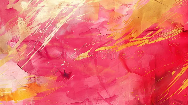 Abstract Pink Gold Watercolor Background Stock Illustration ...