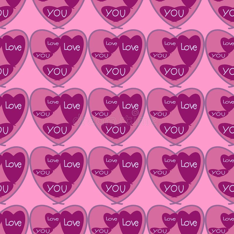 Abstract Pink Heart Pattern Design for Background or Wallpaper Stock ...