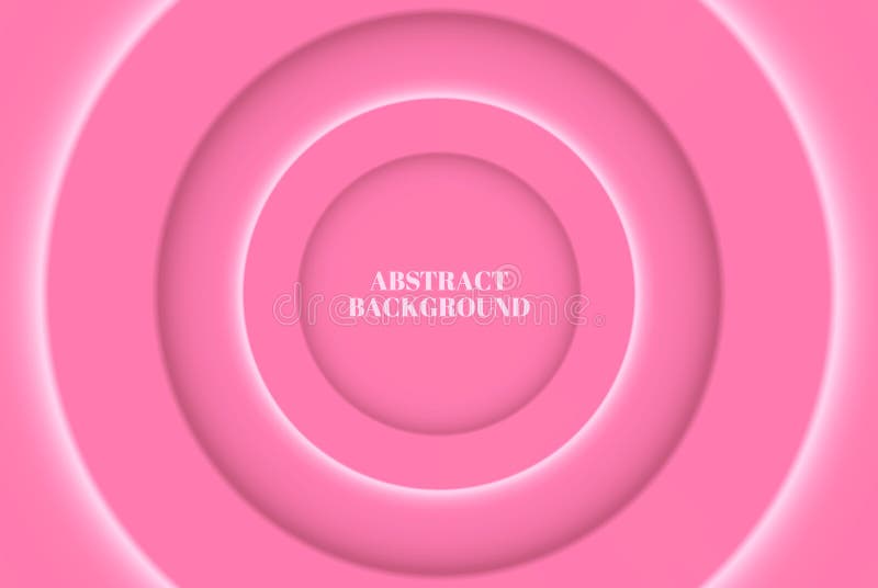 Abstract Pink Illustration in Neomorphic Style. Minimal Wallpaper ...