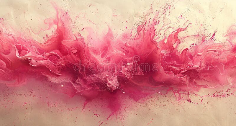 Abstract Pink Ink Explosion Stock Illustration - Illustration of ...