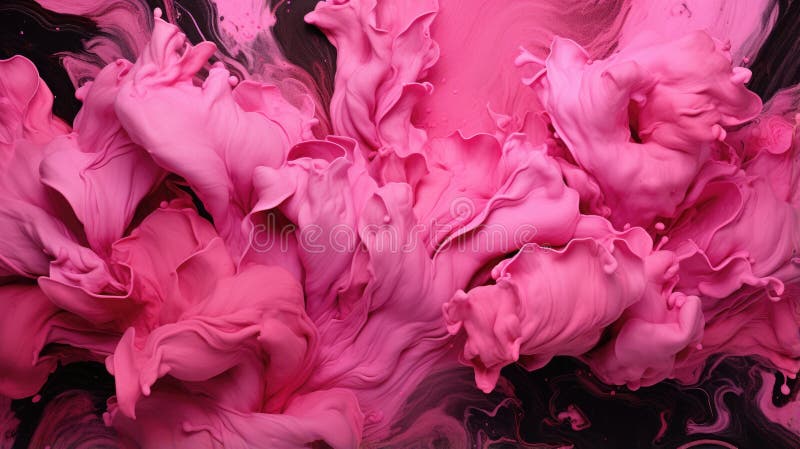Abstract Pink Ink Explosions on Black Background Stock Photo - Image of ...