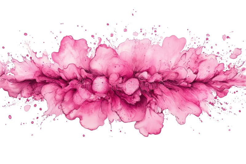 Abstract Pink Ink Splash Art. Creative Expression and Vibrant Color ...