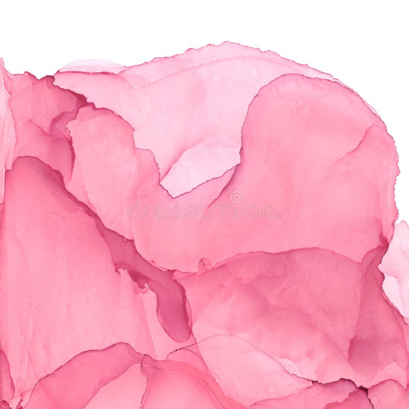 Abstract pink ink splash stock illustration. Illustration of ...