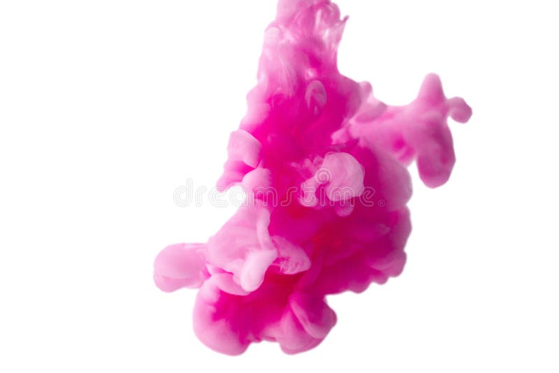 Abstract pink ink in water stock image. Image of gouache - 164659135