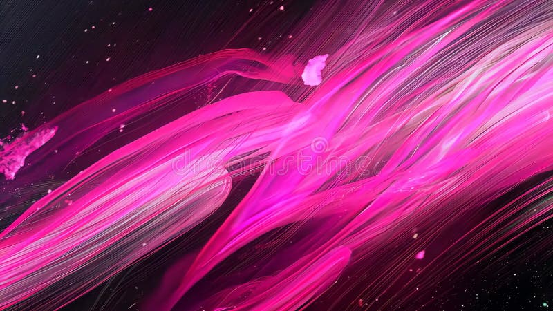 Abstract Pink Light Trails on a Black Background Stock Video - Video of ...