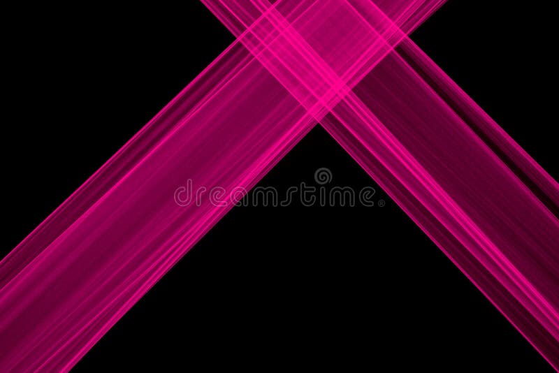 Abstract Pink Lines Drawn by Light on a Black Background Stock Photo ...
