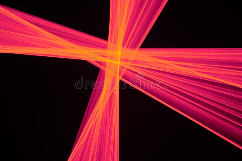 Abstract Pink Lines Drawn by Light on a Black Background Stock Image ...