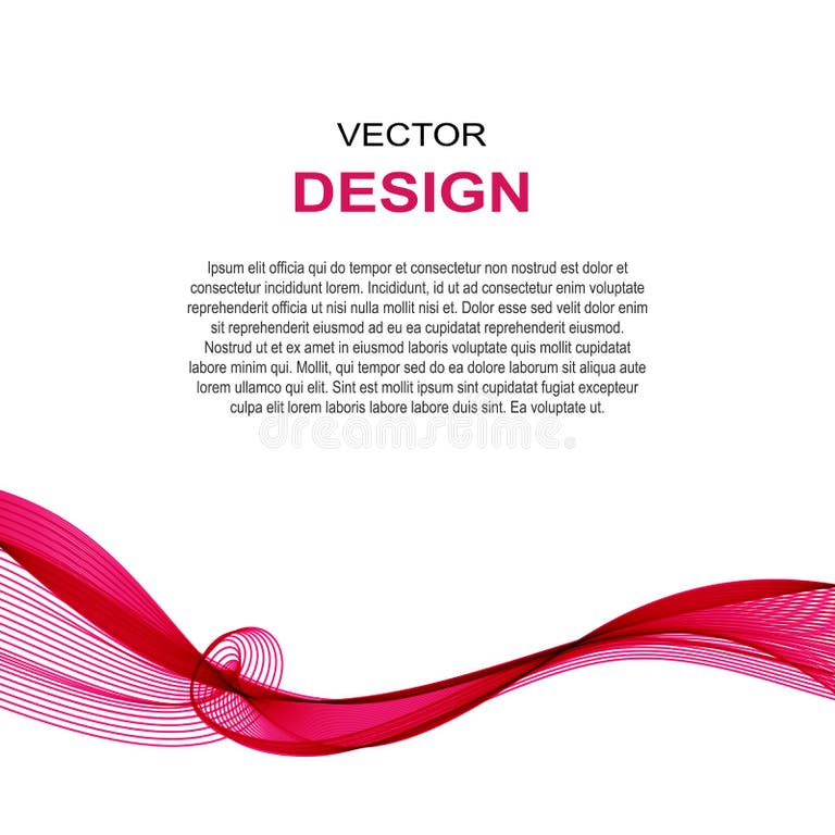 Abstract Pink Lines with White Vector Background. Stock Vector ...