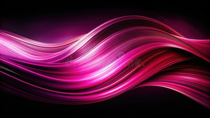 Abstract Pink and Magenta Swirling Wave Design, Perfect for Backgrounds ...