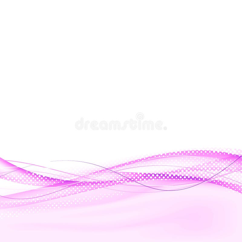Abstract Pink Modern Swoosh Wave Dotted Border Template Stock Vector ...