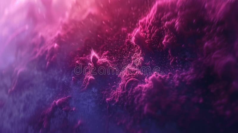 Abstract Pink Nebula, Space Background. Futuristic Tech Texture, Galaxy ...