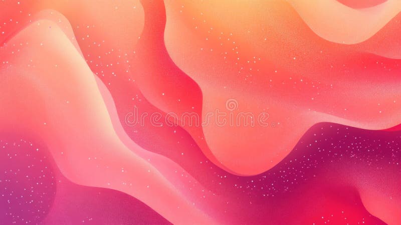 Abstract Pink Orange Red Gradient Wave Background Stock Illustration ...