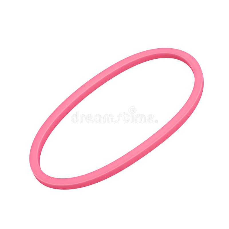 Pink Oval Shape Abstract Design Element Modern Minimalist Graphic ...