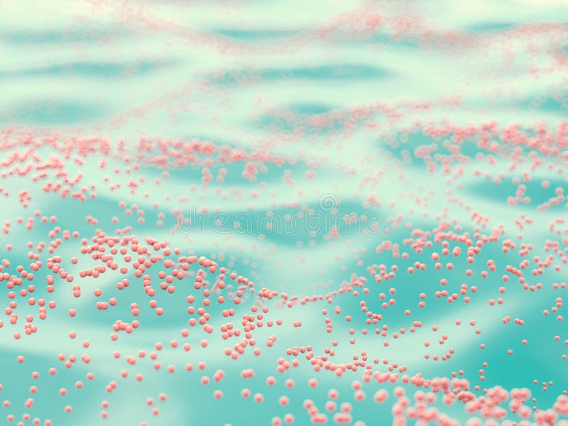 Pink Particles Bokeh Background Stock Illustration - Illustration of ...