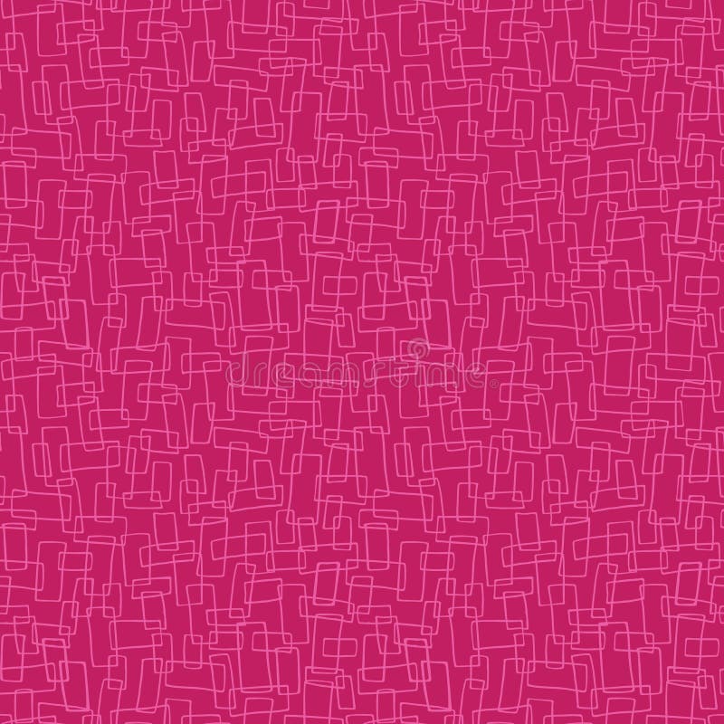 Abstract Pink Pattern with Hand Drawn Rectangles Stock Vector ...