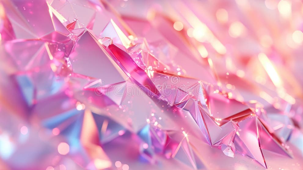 The Abstract Pink Picture of Solid Shape Pink Object Forming Together ...