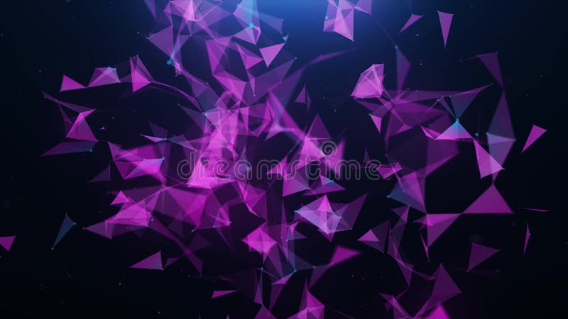 Plexus Triangle Shapes Dots and Lines Modern Digital Motion Graphics ...