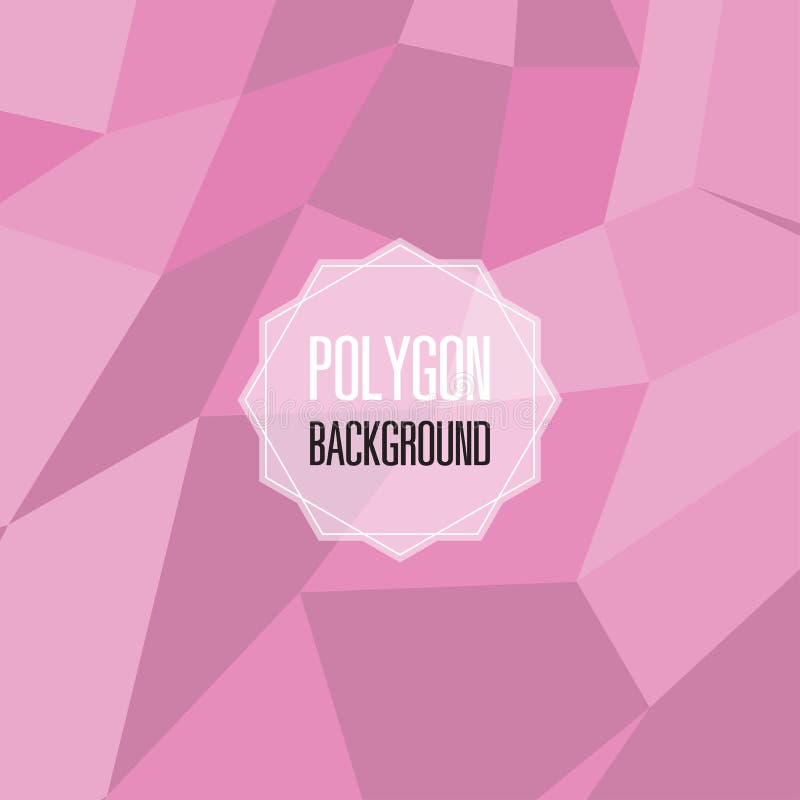 Abstract Pink Polygon Background Design Vector Stock Vector ...