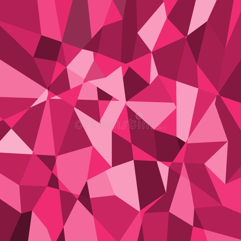 Abstract Pink Polygon Background. Geometric Shape Low Poly Style ...