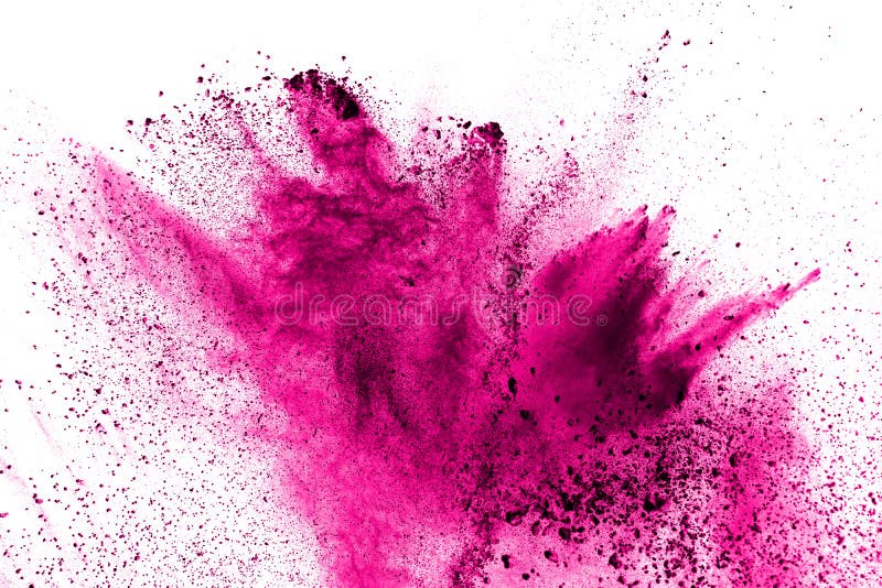 Abstract Pink Powder Explosion Stock Image - Image of abstract ...