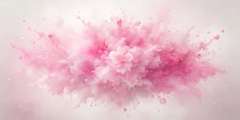 Abstract Pink Powder Explosion a Delicate Burst of Color. Generative AI ...