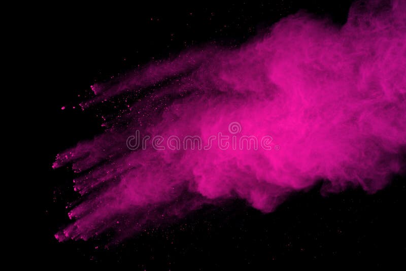 Abstract Pink Powder Splatted Background,Freeze Motion of Color Powder ...