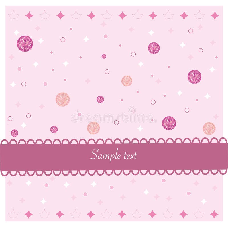 Pink Princess Bling Party Background with Blank Space Stock ...
