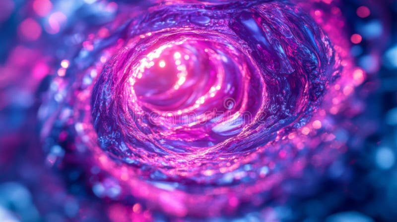 Abstract Pink Purple Blue Spiral Vortex Light Glow Stock Illustration ...