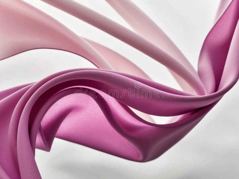 Abstract Pink and Purple Cloth Background with Smooth Elegant Curves ...