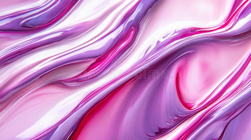Abstract Pink and Purple Fluid Texture with Glossy Wave Patterns Stock ...