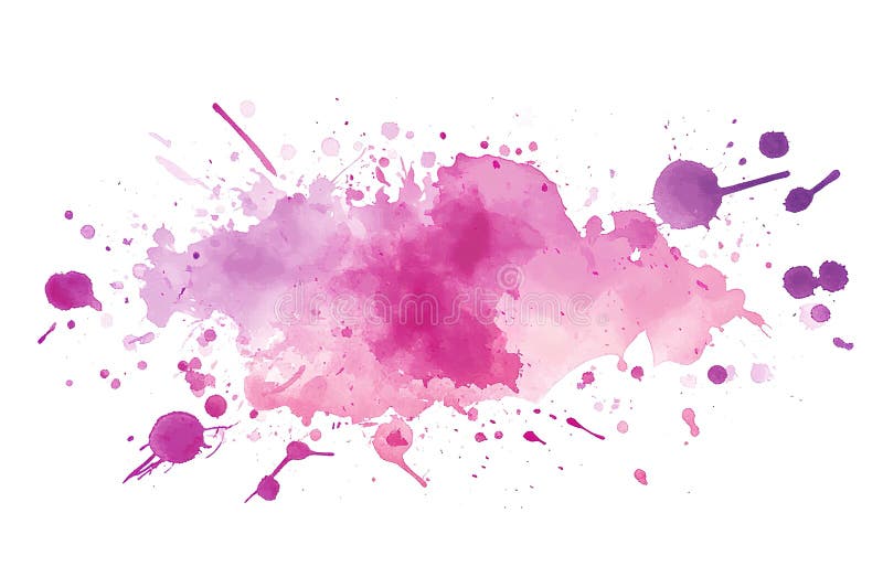 Abstract Pink & Purple Ink Splatter: Vibrant Design Element for ...