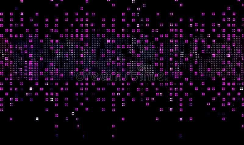 Abstract Pink and Purple Pixel Pattern on Black Background for Digital ...