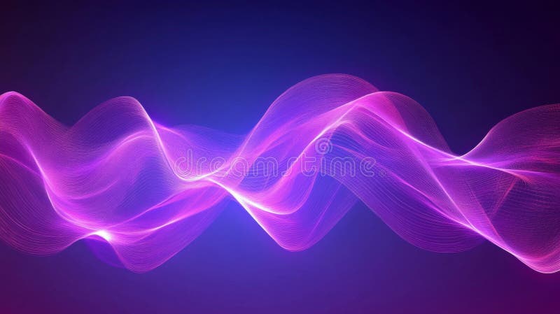 Abstract Pink Purple Wave Background Stock Illustration - Illustration ...