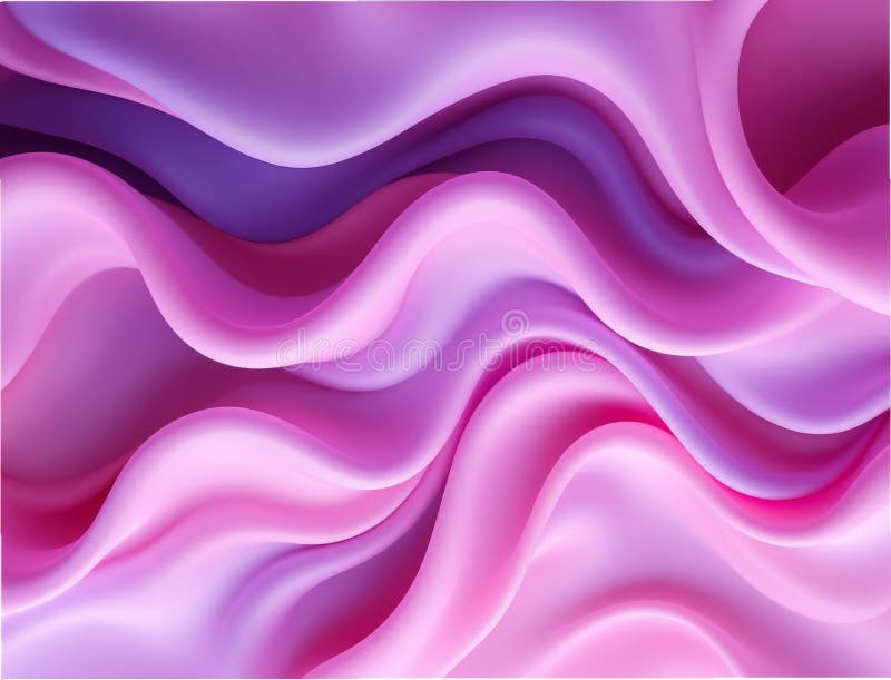Abstract Pink Purple Wave Flowing Silk Fabric Texture Stock ...