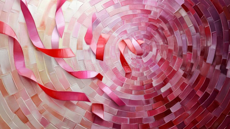 Abstract Pink and Red Color Palette Swirl Stock Illustration ...