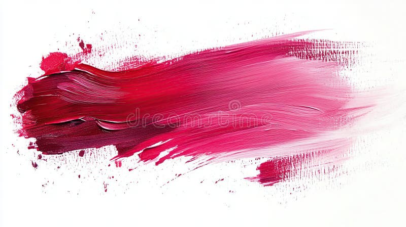 Abstract Pink and Red Paint Strokes on White Background Stock ...