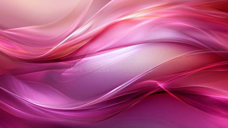 Abstract Pink and Red Wave Swirls Design Stock Illustration ...