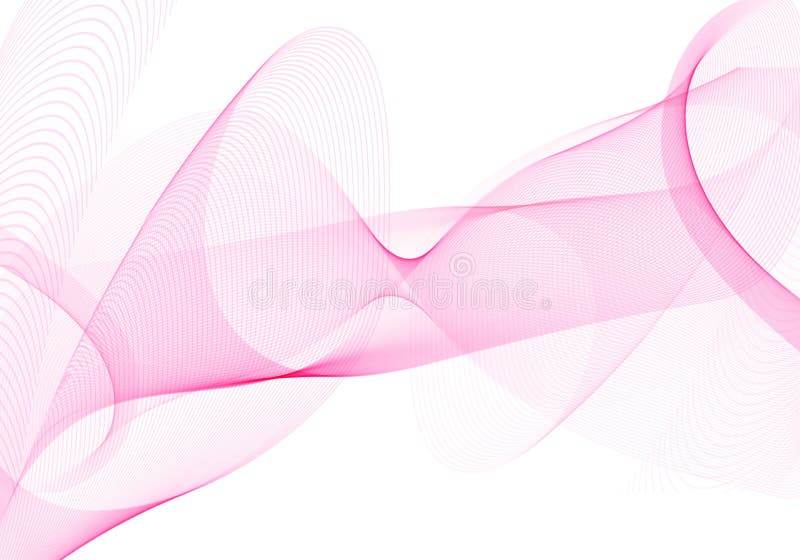 Abstract Pink Smoke Flowing Wave Background Stock Illustration ...