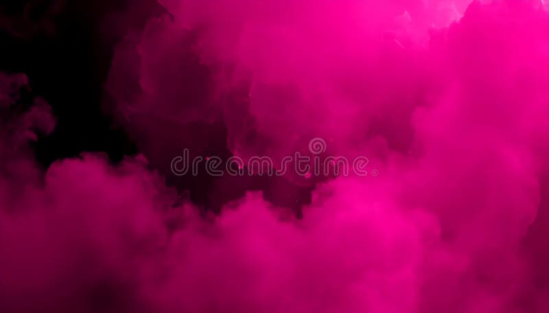 Abstract Pink Smoke Texture Against Black Background Illustrating Fluid ...