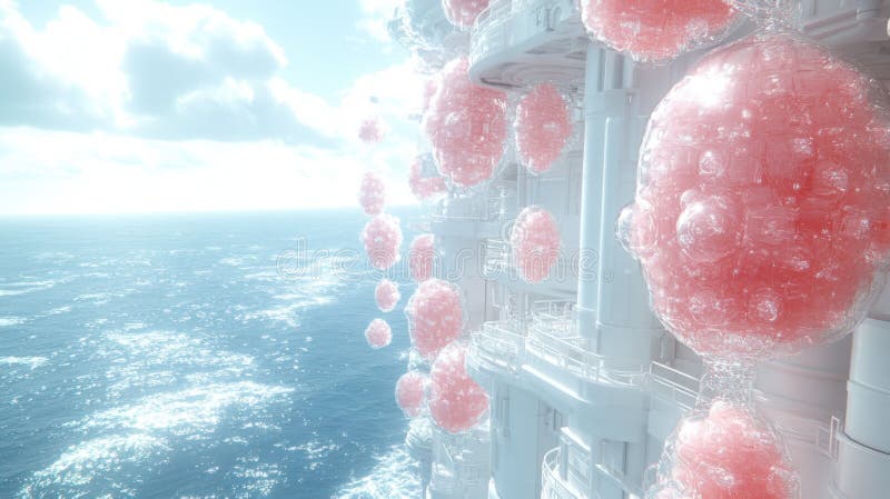 Oceanic Cell Structure stock illustration. Illustration of fantasy ...