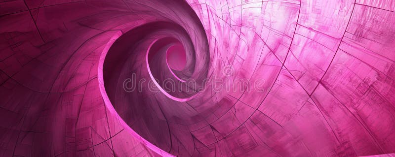 Abstract Pink Spiral Vortex with Textured Patterns, Hypnotic and ...