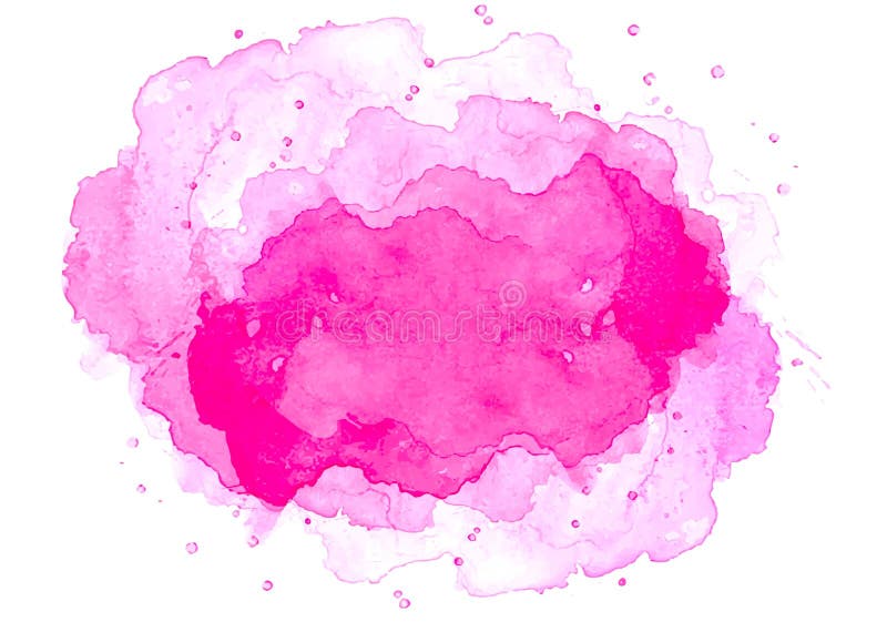 Abstract Pink Splash Watercolor Painting Editorial Photography ...