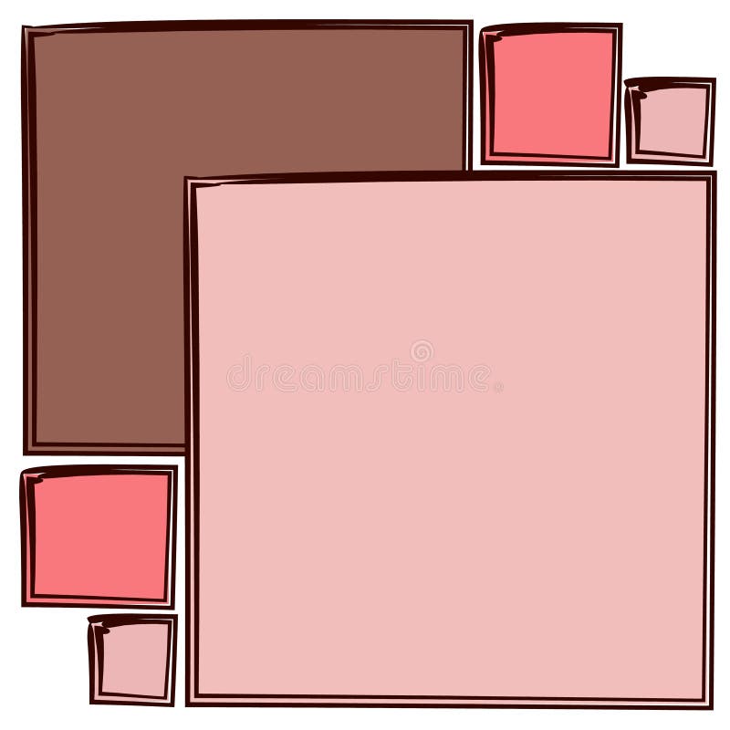 Abstract Pink Squares Pattern Stock Illustration - Illustration of ...