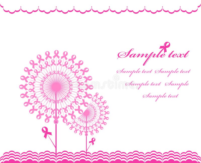 Pink Support Ribbon stock vector. Illustration of help - 8711512