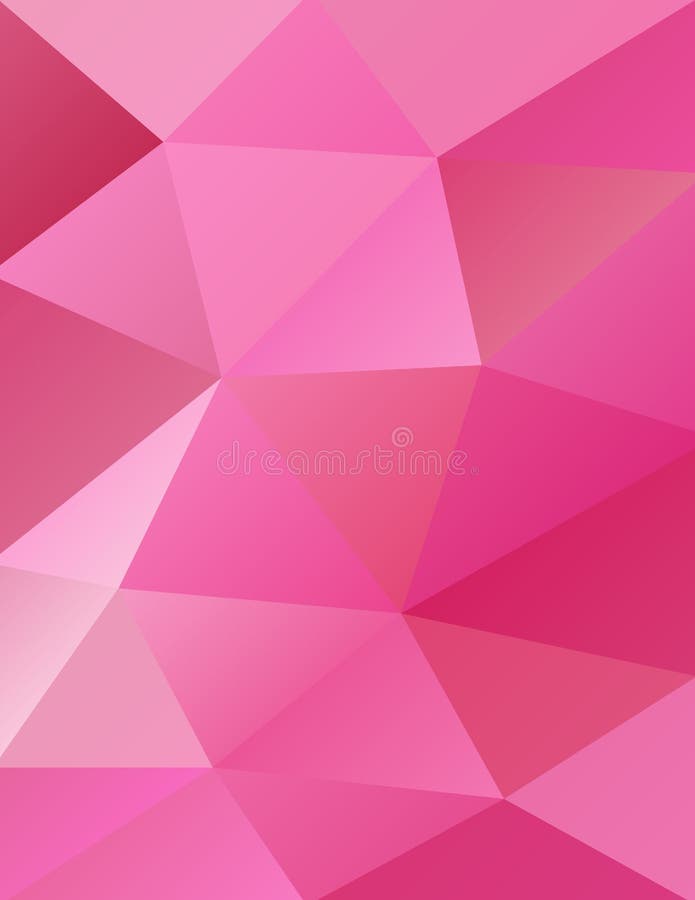 Abstract Pink Triangles Background Stock Illustration - Illustration of ...